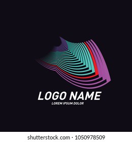 Curvy Stripes Simple Logo Design Stock Vector (Royalty Free) 1050978509 ...