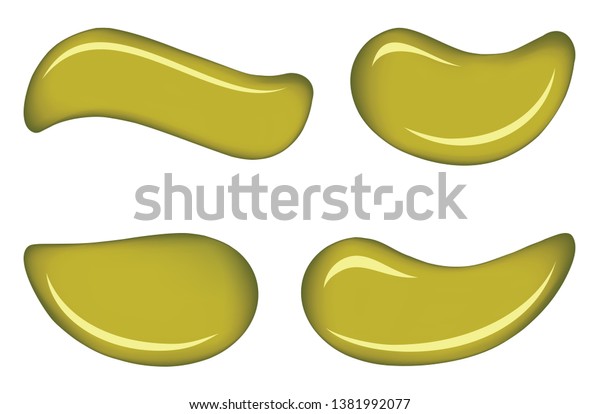 Curvy Wave Form Vibrant Olivaceous Color Stock Vector (Royalty Free ...