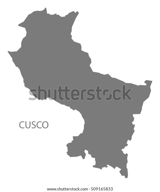 Cusco Peru Map Grey Stock Vector (Royalty Free) 509165833 | Shutterstock