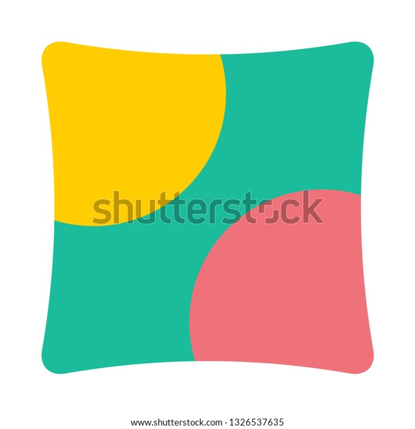 Cushion Flat Icon Can Be Used Stock Vector (Royalty Free) 1326537635