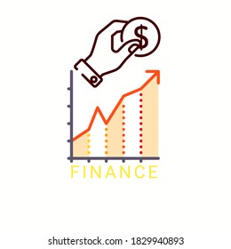 Custom Financial Logos Designer Apps Stock Vector (Royalty Free ...