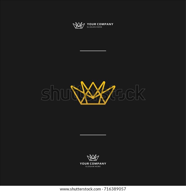 Custom Graphic Design Crown Stock Vector (Royalty Free) 716389057 ...