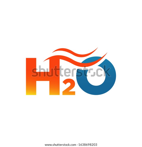 Custom H2o Logo Chemical Formula Water Stock Vector (Royalty Free ...