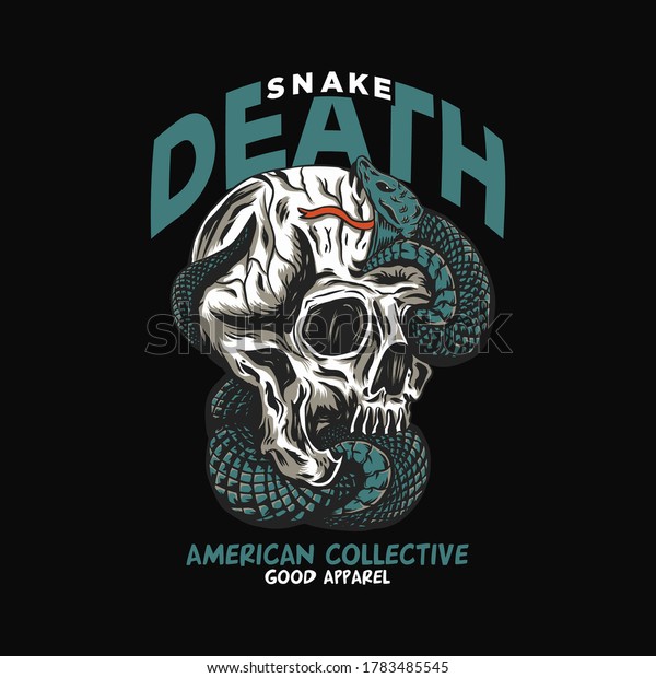 Custom Illustration Design Snake Dead Stock Vector (Royalty Free ...