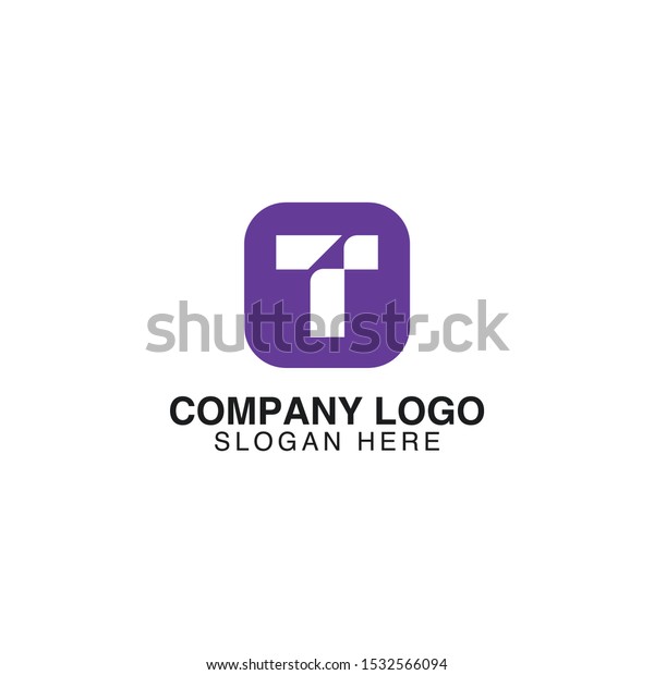 Custom Letter T Logo T Letter Stock Vector (Royalty Free) 1532566094 ...