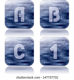 Custom Made Alphabet Drawn Scratch Digits Stock Vector (Royalty Free ...