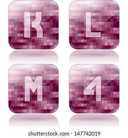 Custom Made Alphabet Drawn Scratch Digits Stock Vector (Royalty Free ...