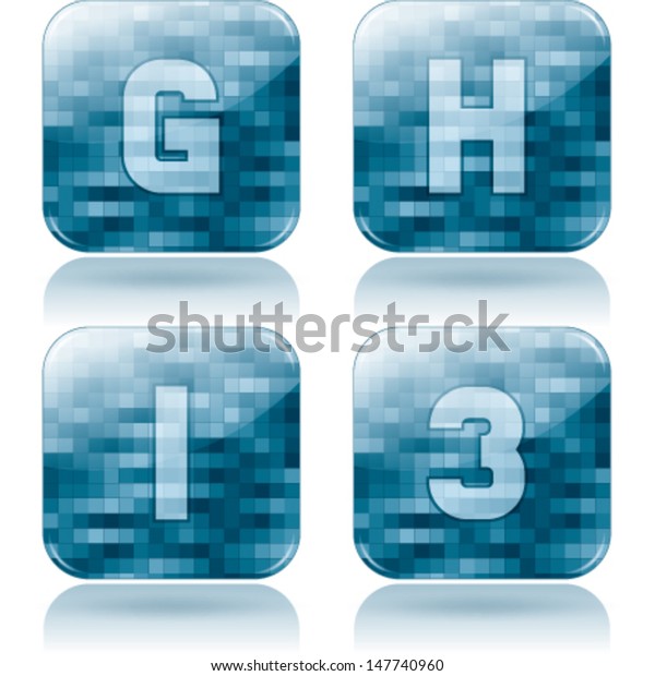 Custom Made Alphabet Drawn Scratch Digits Stock Vector (Royalty Free ...