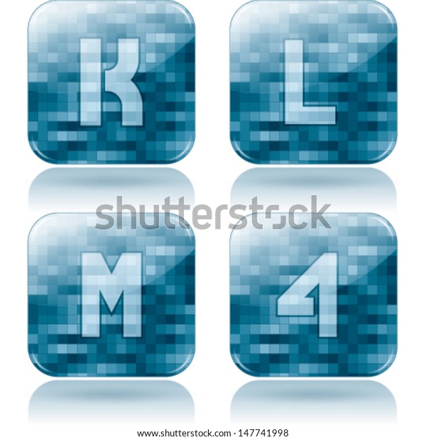 Custom Made Alphabet Drawn Scratch Digits Stock Vector (Royalty Free ...