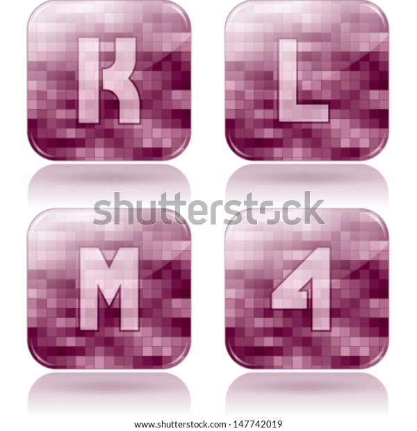 Custom Made Alphabet Drawn Scratch Digits Stock Vector (Royalty Free ...
