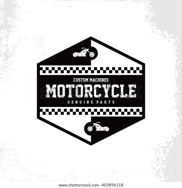 Custom Motor Badge Label Stock Vector (Royalty Free) 403896118 ...