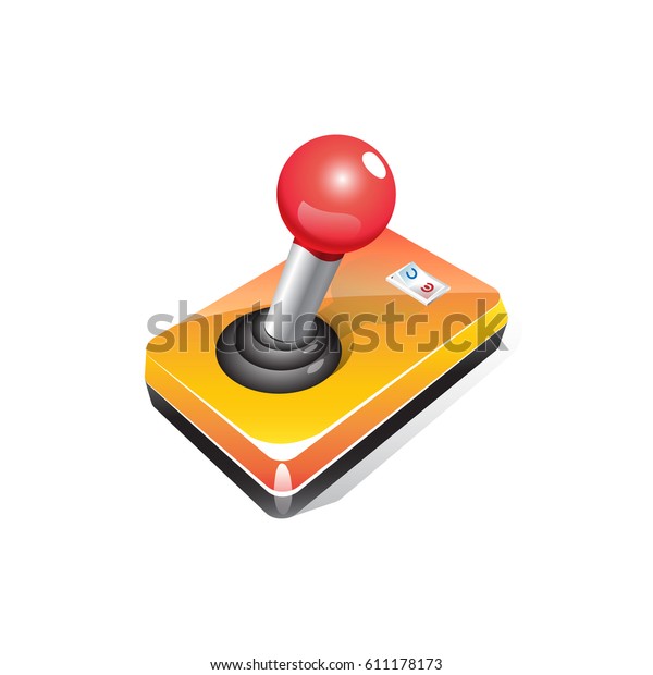 Custom Oldschool Joystick Power Switch Stock Vector (Royalty Free ...