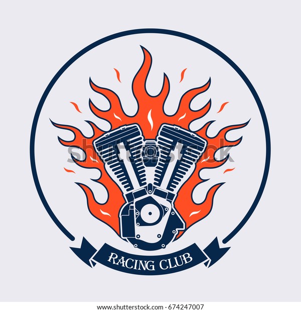 Custom Symbol Racing Club Vector Illustration Stock Vector (Royalty ...