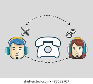 Customer Call Center Design Stock Vector (Royalty Free) 493532707 ...