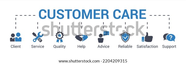 Customer Care Infographic Concept Vector Illustration Stock Vector ...