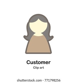 Customer Clip Art Stock Vector (Royalty Free) 771798256