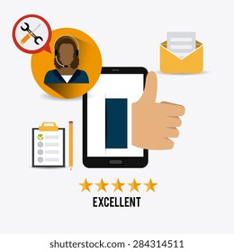 Customer Design Over White Background Vector Stock Vector (Royalty Free ...