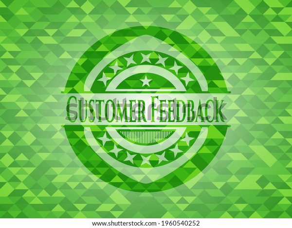 Customer Feedback Green Mosaic Emblem Vector Stock Vector (Royalty Free ...