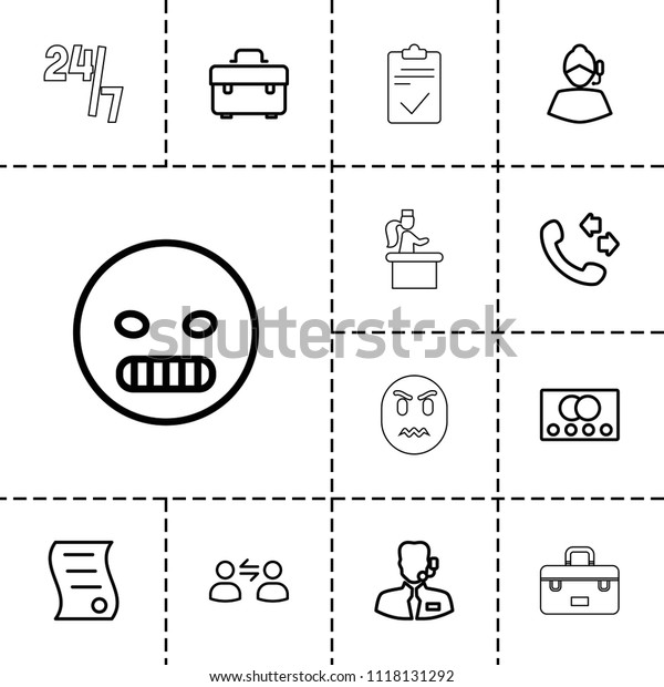 Customer Icon Collection 13 Customer Outline Stock Vector (Royalty Free ...