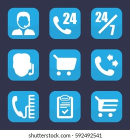 Customer Icon Set 9 Filled Customer Stock Vector (Royalty Free ...