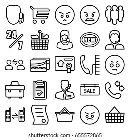Customer Icons Set Set 25 Customer Stock Vector (Royalty Free ...