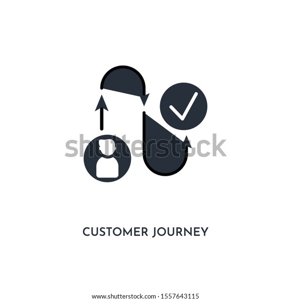 Customer Journey Icon Simple Element Illustration Stock Vector (Royalty ...
