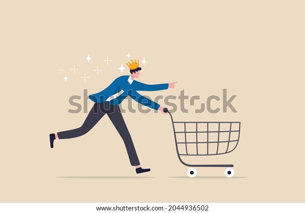 Customer King Client Want Most Important Stock Vector (Royalty Free ...