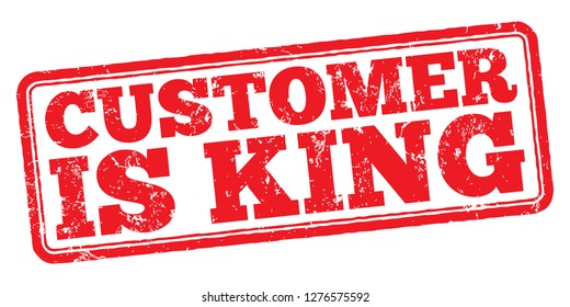 Customer King Rubber Stamp Stock Vector (Royalty Free) 1276575592 ...