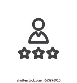 Customer Line Icon Outline Vector Sign Stock Vector (Royalty Free ...