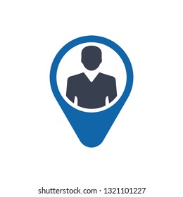 Customer Location Icon Stock Vector (Royalty Free) 1321101227 ...