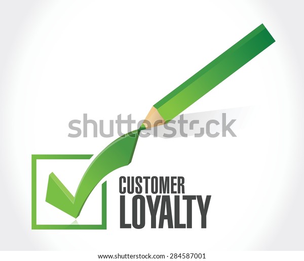 Customer Loyalty Check Mark Sign Concept Stock Vector (Royalty Free ...