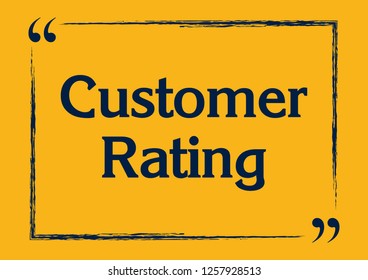 Customer Rating Business Concept Vector Illustration Stock Vector ...