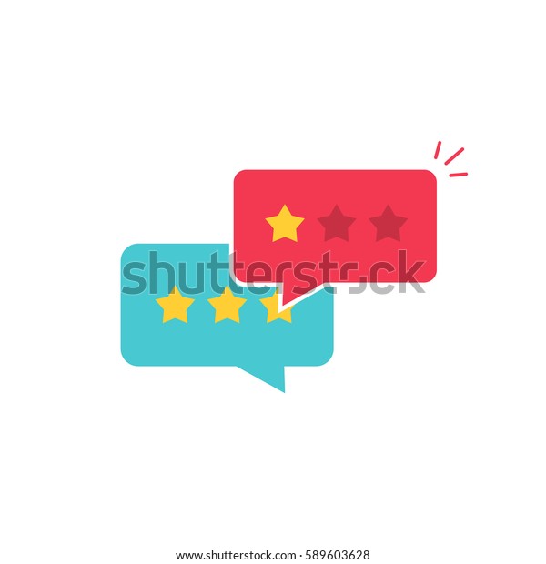 Customer Review Communication Notice Vector Symbol Stock Vector ...