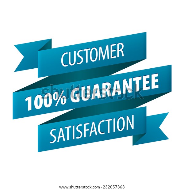 Customer Satisfaction 100 Percent Guarantee Tag Stock Vector (Royalty ...