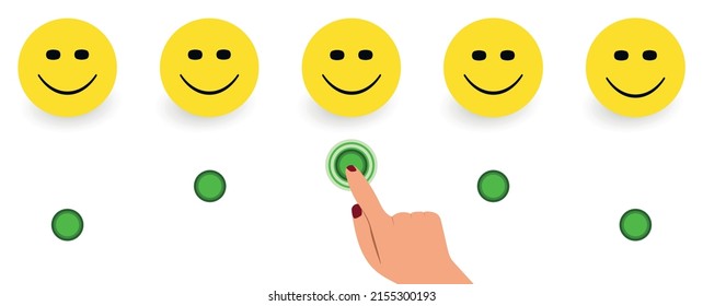 916 Customer service smiley face Stock Illustrations, Images & Vectors ...
