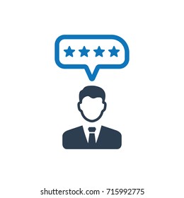 Customer Satisfaction Rating Icon Stock Vector (Royalty Free) 715992775 ...