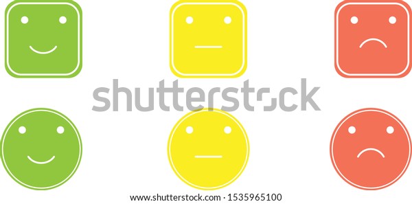 Customer Satisfaction Survey Smiley Icons Buttons Stock Vector (Royalty ...