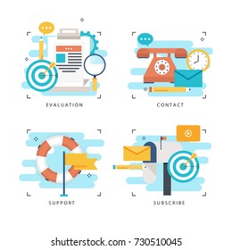 Customer Service Customer Assistance Flat Vector Stock Vector (Royalty Free) 730510045 ...