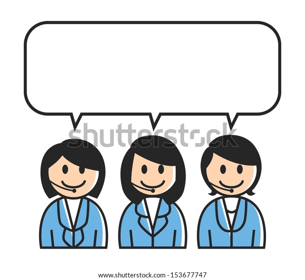 Customer Service Bubble Speech Stock Vector (Royalty Free) 153677747 ...