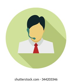 Customer Service Colored Vector Illustration 스톡 벡터(로열티 프리) 344203346 ...