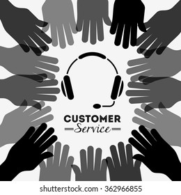 Customer Service Design Stock Vector (Royalty Free) 362966855 ...
