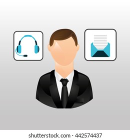 Customer Service Design Stock Vector (Royalty Free) 442574437 ...