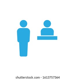 Customer Service Desk Icon Simple Design Stock Vector (Royalty Free ...