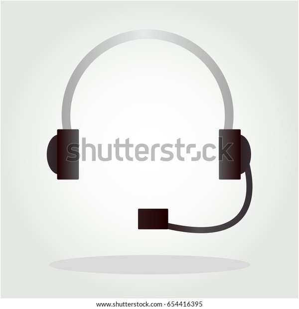 Customer Service Headphones Stock Vector (Royalty Free) 654416395 ...