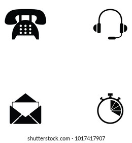 Customer Service Icon Set Stock Vector (Royalty Free) 1017417907 ...