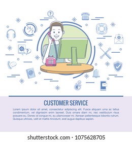 Customer Service Infographic Stock Vector (Royalty Free) 1075628705 ...