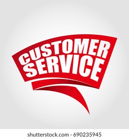 Customer Service Labels Banners Stock Vector (Royalty Free) 690235945 ...