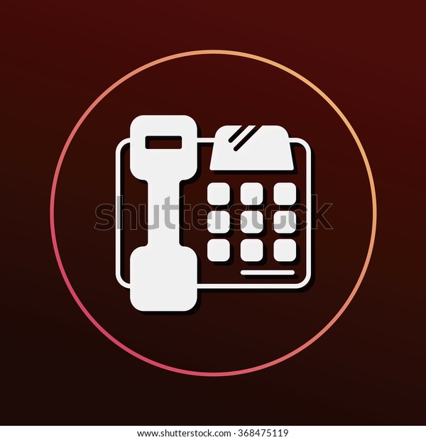 Customer Service Phone Icon Stock Vector (Royalty Free) 368475119 ...