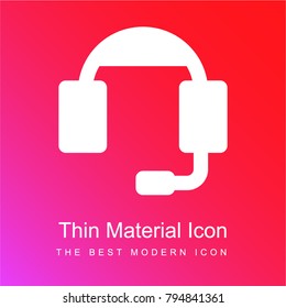 Customer Service Red Pink Gradient Material Stock Vector (Royalty Free ...