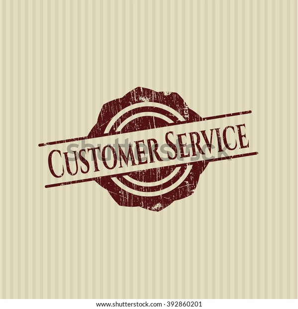 Customer Service Rubber Stamp Grunge Texture Stock Vector (Royalty Free ...